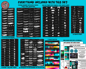 Procreate Map Maker Brush Bundle