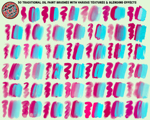 Procreate Thick Oil Paint Brush Set