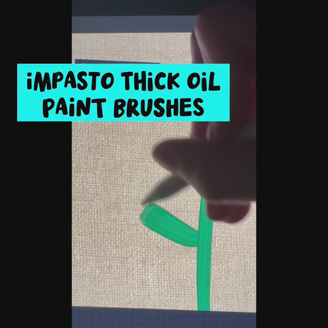 Procreate Realistic Impasto Thick Oil Paint Brush Set